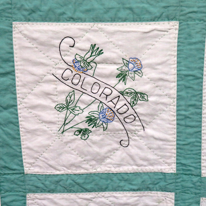 Q9234 U.S. States and Their State Flowers Quilt